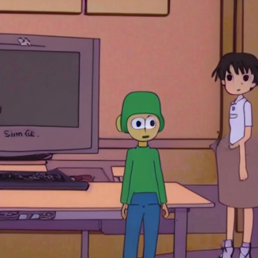 prompthunt: Serial Experiments Lain in spongebob, HD, 4k,