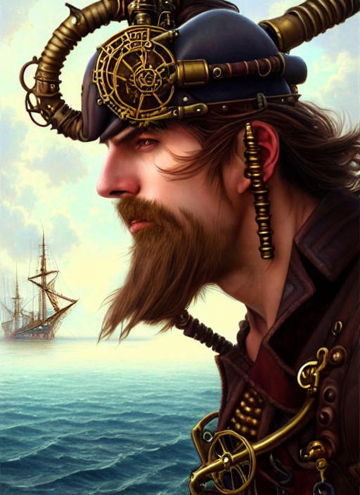 Steampunk Airship Captain Male