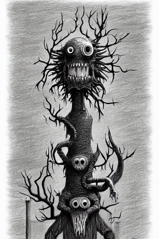 Creepy Monster Sketches