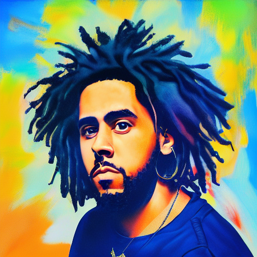 J Cole Painting