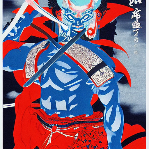 Oni Samurai Art