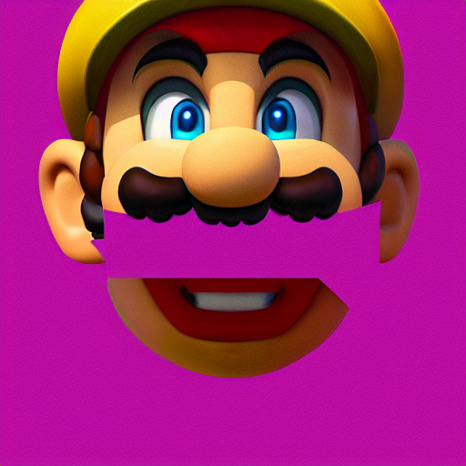 Super Mario Luigi Face
