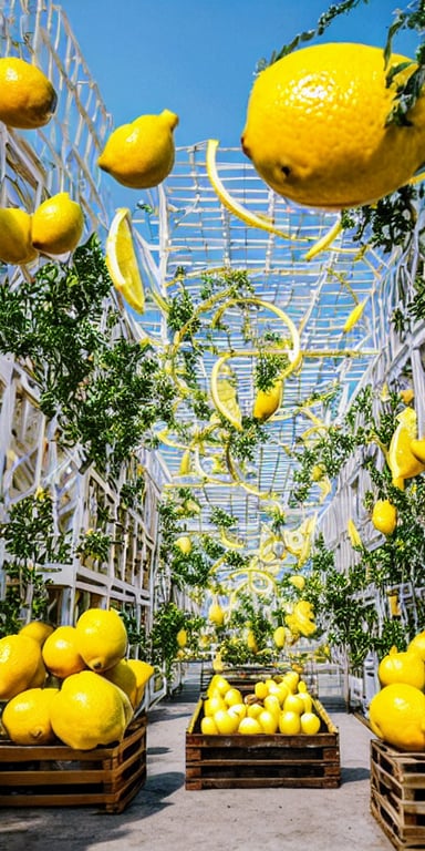 prompthunt: whimsical elegant white art installation with playful ...