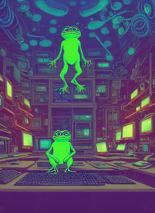 Relax Frog Wallpaper
