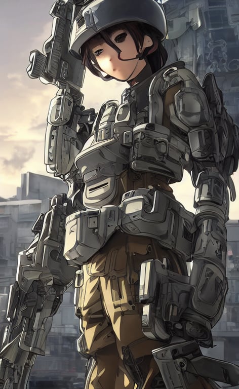 Female Anime Soldier