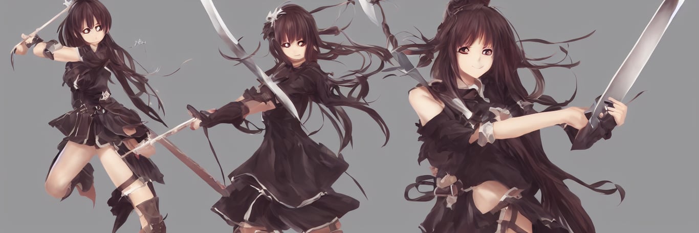 Cool Anime Sword Pose