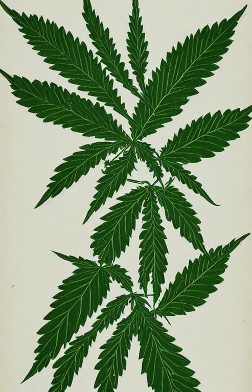 Cannabis Plant Illustration