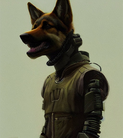 Anthro German Shepherd