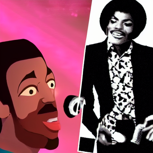 Cartoon Michael Jackson Singing