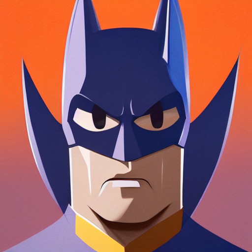 Funny Cartoon Batman Face