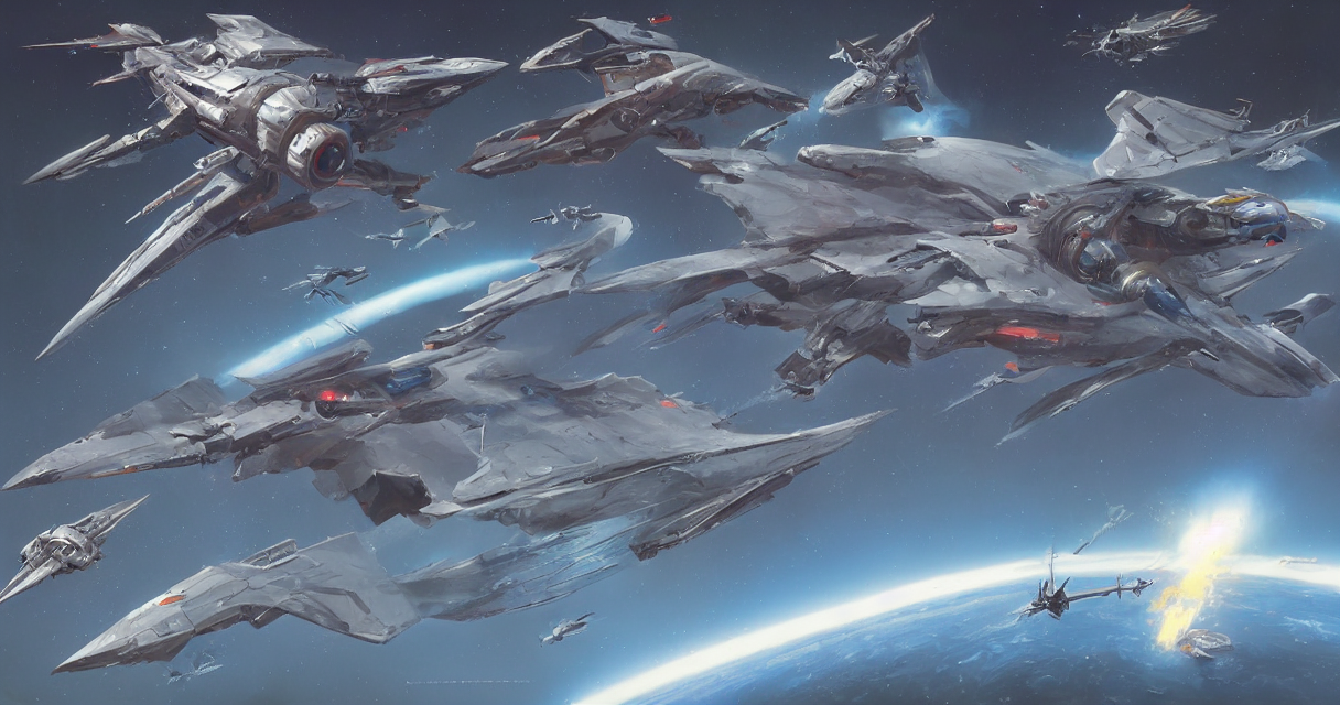 Space Fighter Concept Art