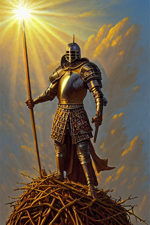 Fantasy Knight Painting
