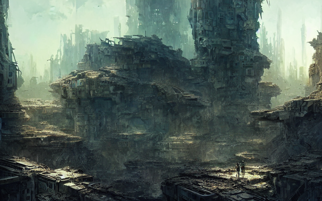 Sci Fi City Destroyed
