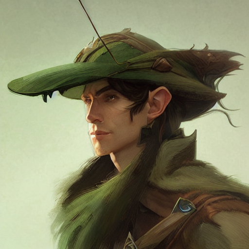 Elven Ranger Portrait Male