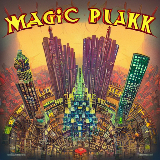 prompthunt: magicpunk city