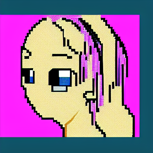 Minecraft Anime Girl Pixel Art