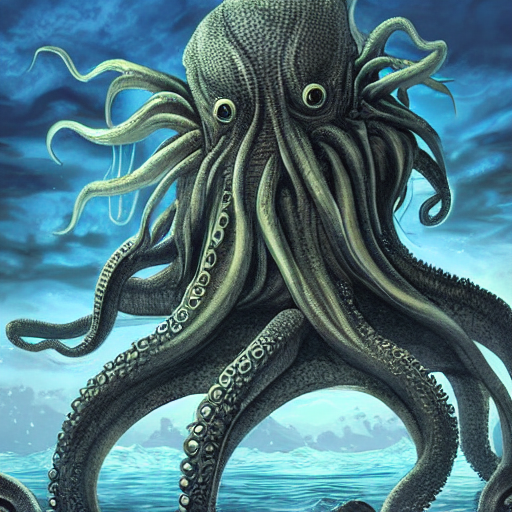 Giant Sea Creatures Art