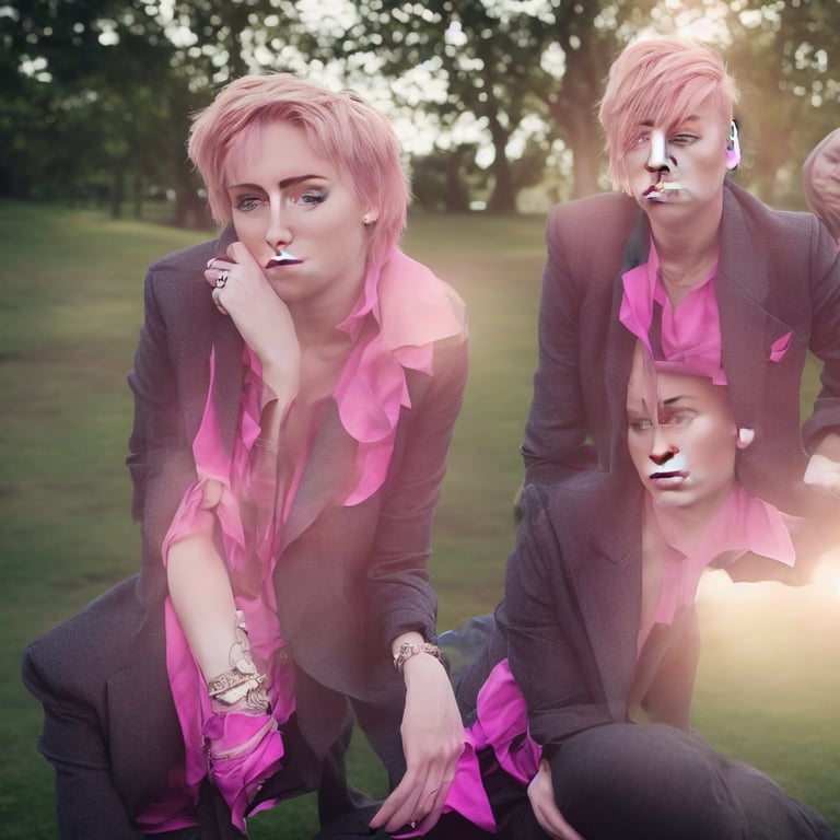 Miley Cyrus Pink Hair