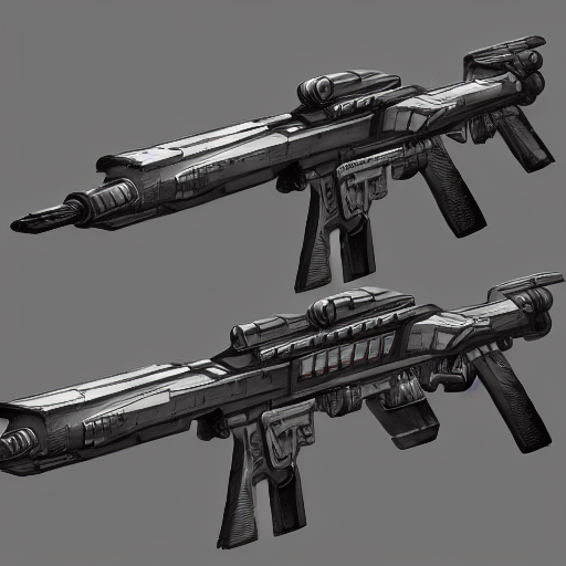Futuristic Battle Rifle