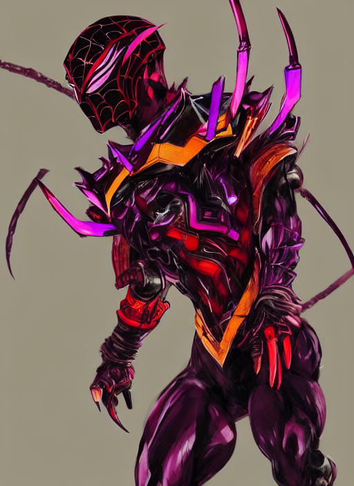 Half Human Half Spider Anime