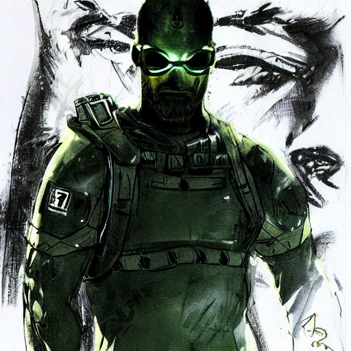 prompthunt: sam fisher from splinter cell by yoji shinkawa, concept art