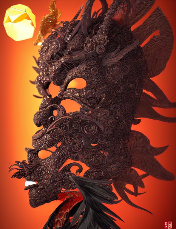 Japanese Water Demon Mask