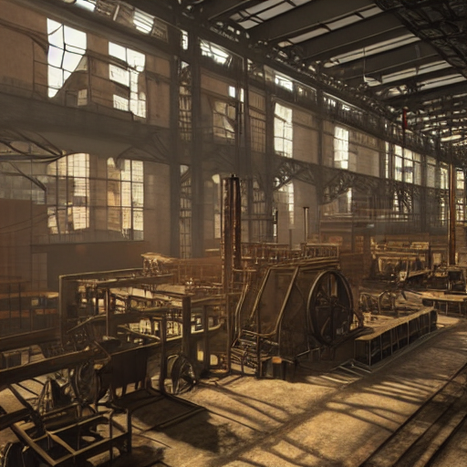 Industrial Revolution Factory Interior
