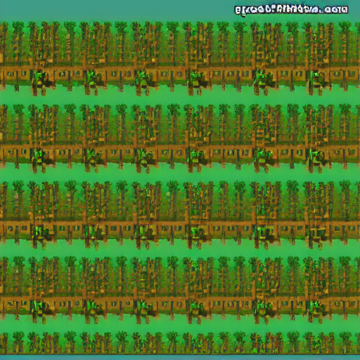 8 Bit Jungle Background Clipart