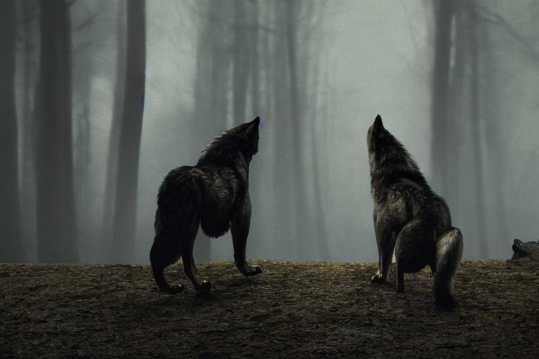 Mist Colored Wolves