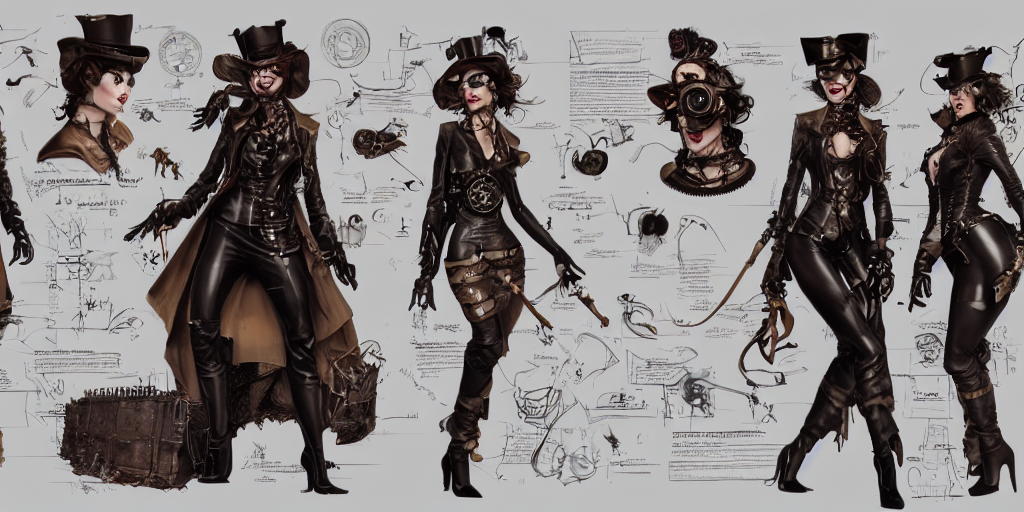 Steampunk Character Concept Art
