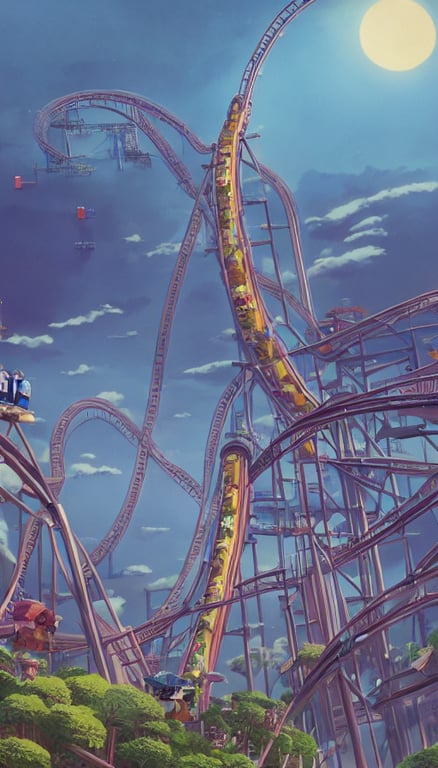 Roller Coaster Painting