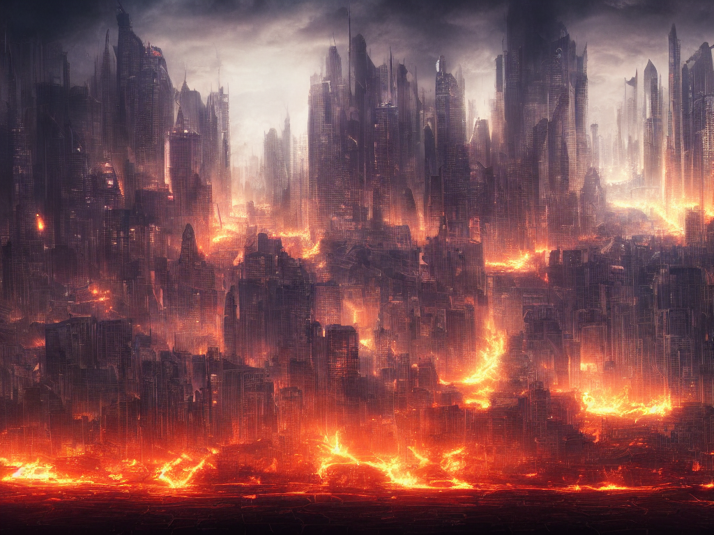 City On Fire Wallpaper