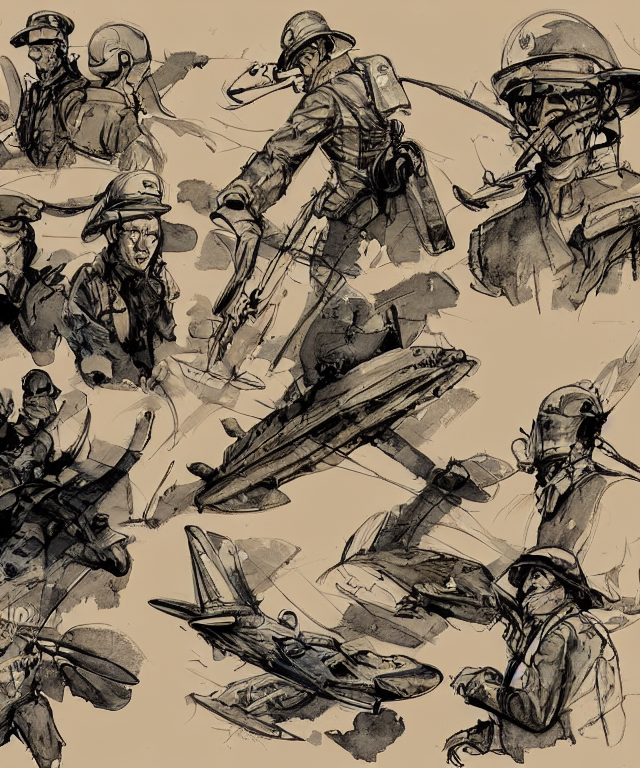 American Soldier Ww1 Drawing