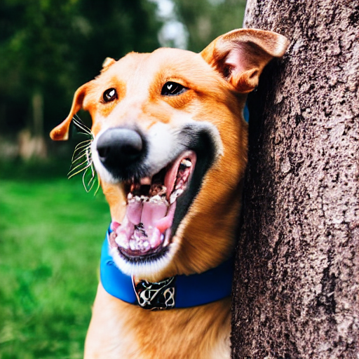 Dog With Human Smile