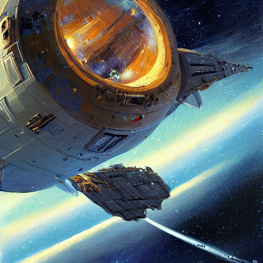 Battle Damaged Space Station