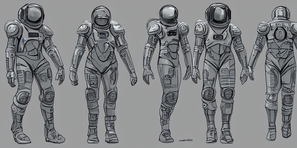 Character Design Astronaut Helmet