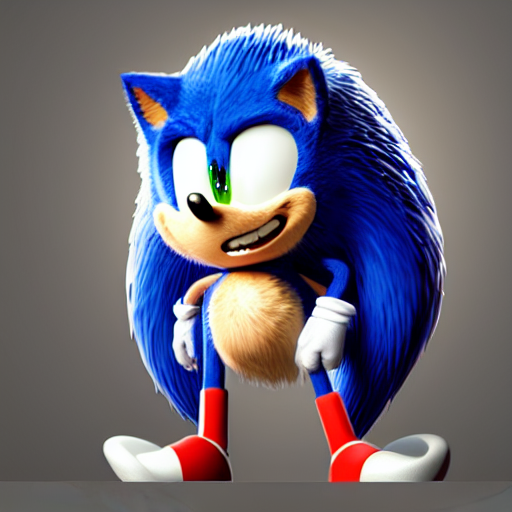 Hyper Realistic Sonic The Hedgehog