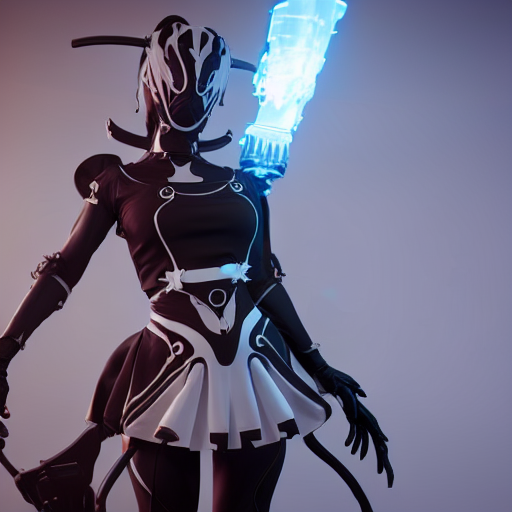 prompthunt: female warframe in french maid outfit, 8k resolution, high ...