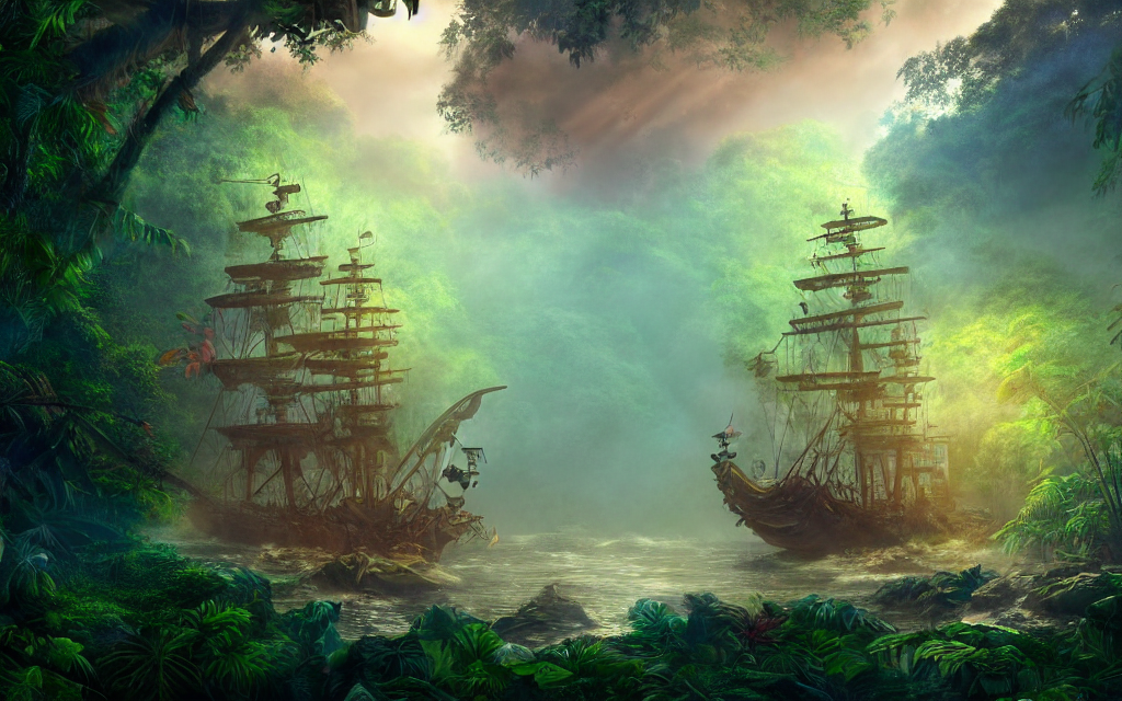 Pirate Ships Wallpaper