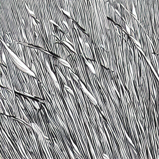 Bush Texture Drawing