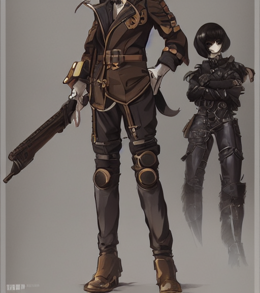 Steampunk Character Concept Art