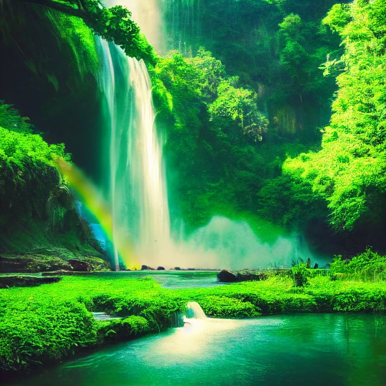 Colorful Waterfalls