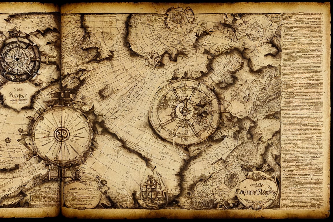 Steampunk World Map