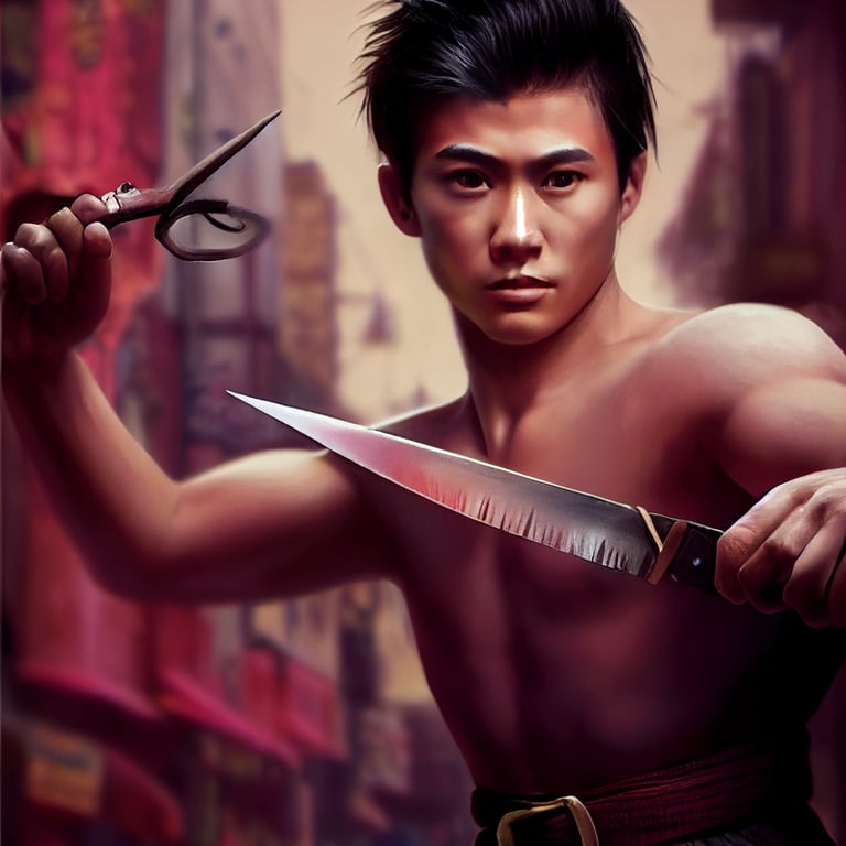 Ancient Chinese Young Man