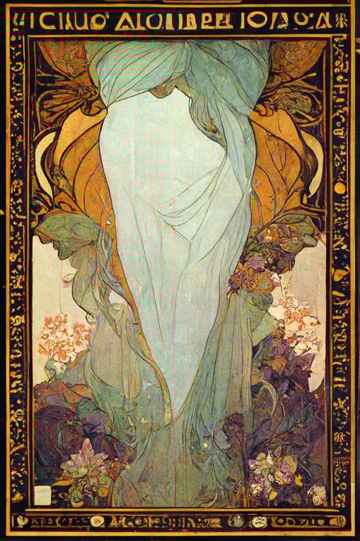 Art Nouveau Mucha Borders