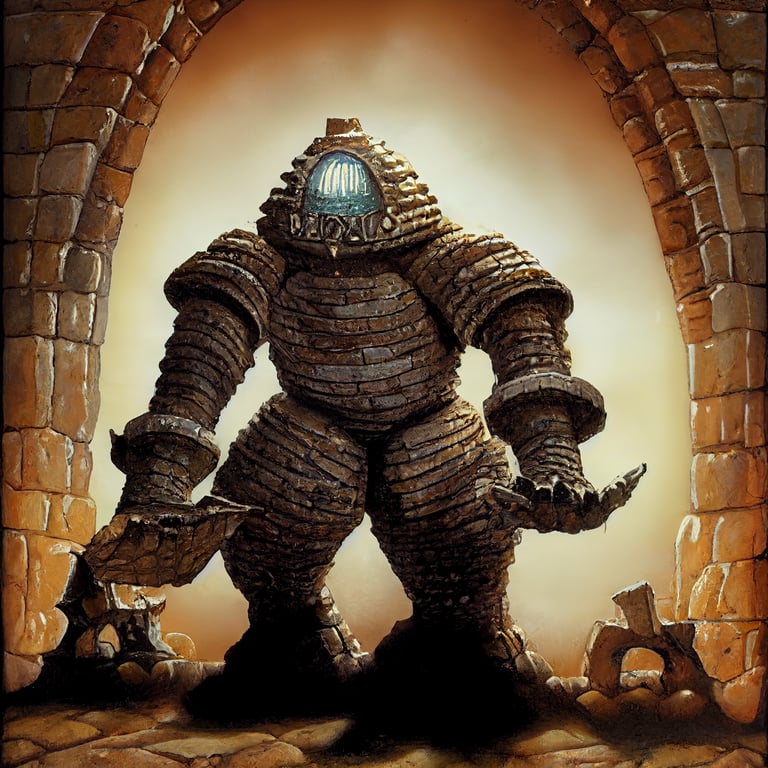 Stone Golem Dandd