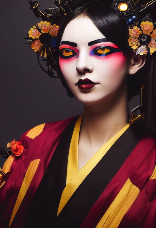 Modern Geisha Makeup