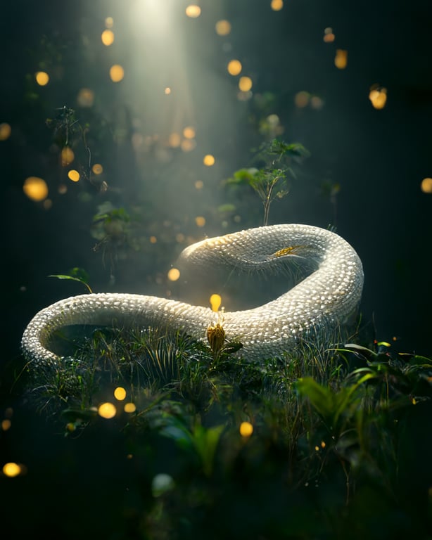 Giant White Snake
