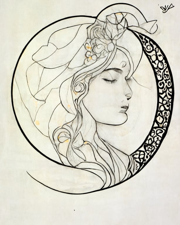 Moon Goddess Coloring Pages