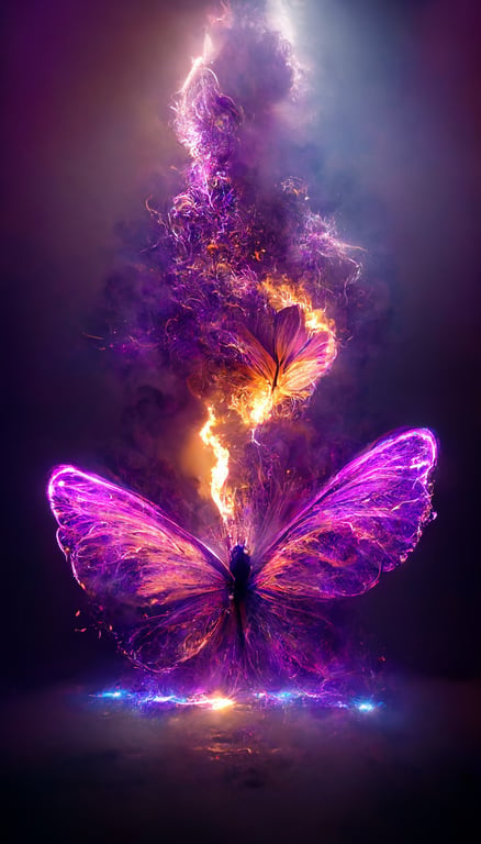 Beautiful Purple Butterfly Wallpaper